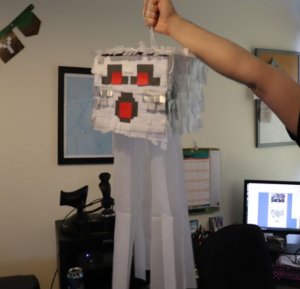 How to make a Minecraft Ghast Pinata | DIY ⋆ Jupiter & Dann
