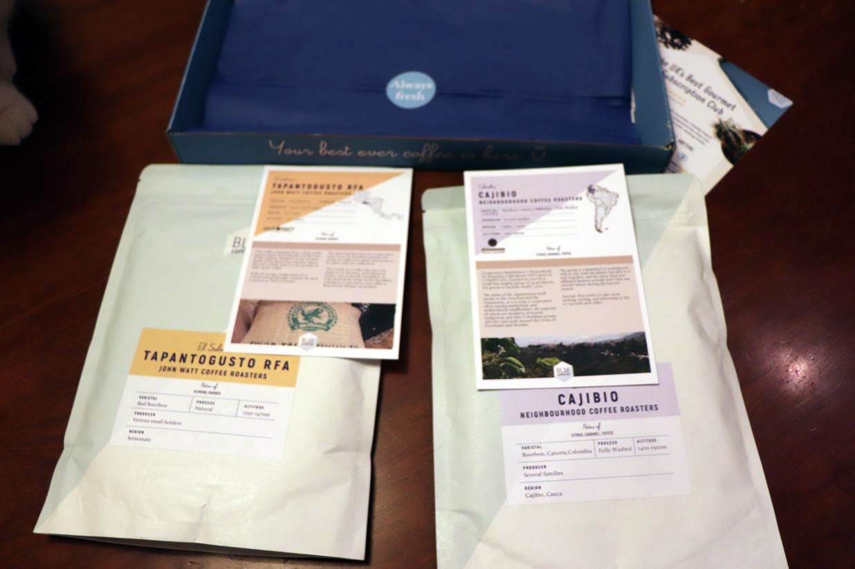 Blue Coffee Box Subscription | Review ⋆ Jupiter & Dann