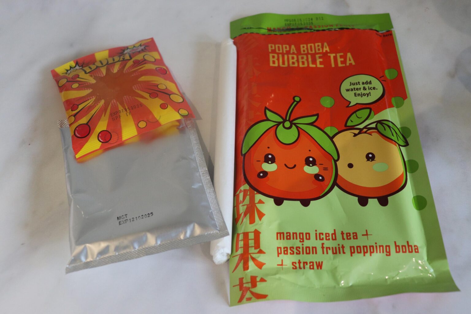 Popa Boba Mango & Passion Fruit Bubble Tea Kits - Easy Drink to Make ⋆ ...
